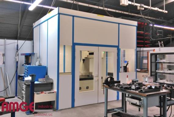 Fabrication de cabine d'atelier modulaire - AMGE Industrie