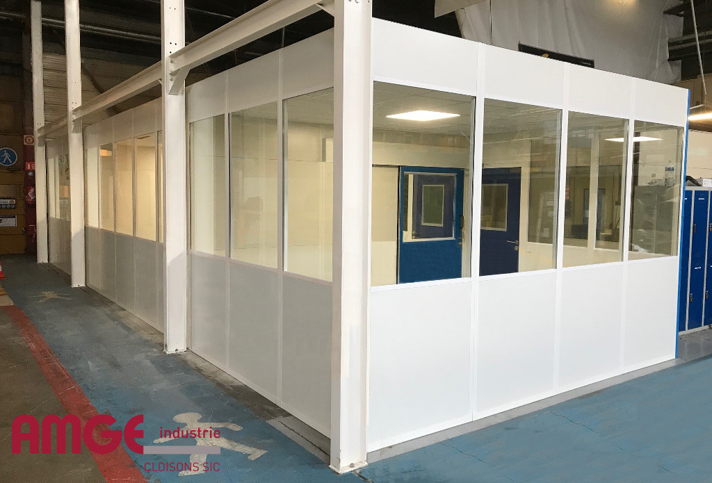 La cloison industrielle pour aménager les bâtiments - AMGE Industrie